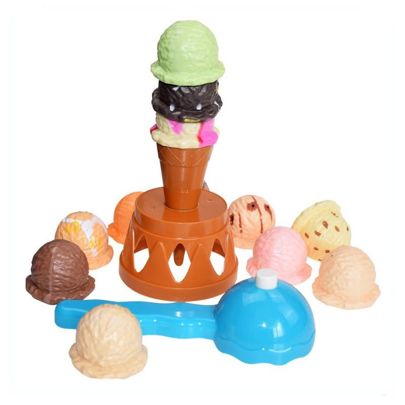 Children Simulation Food Kitchen Toy Ice Cream Stack Up Play Kids ...