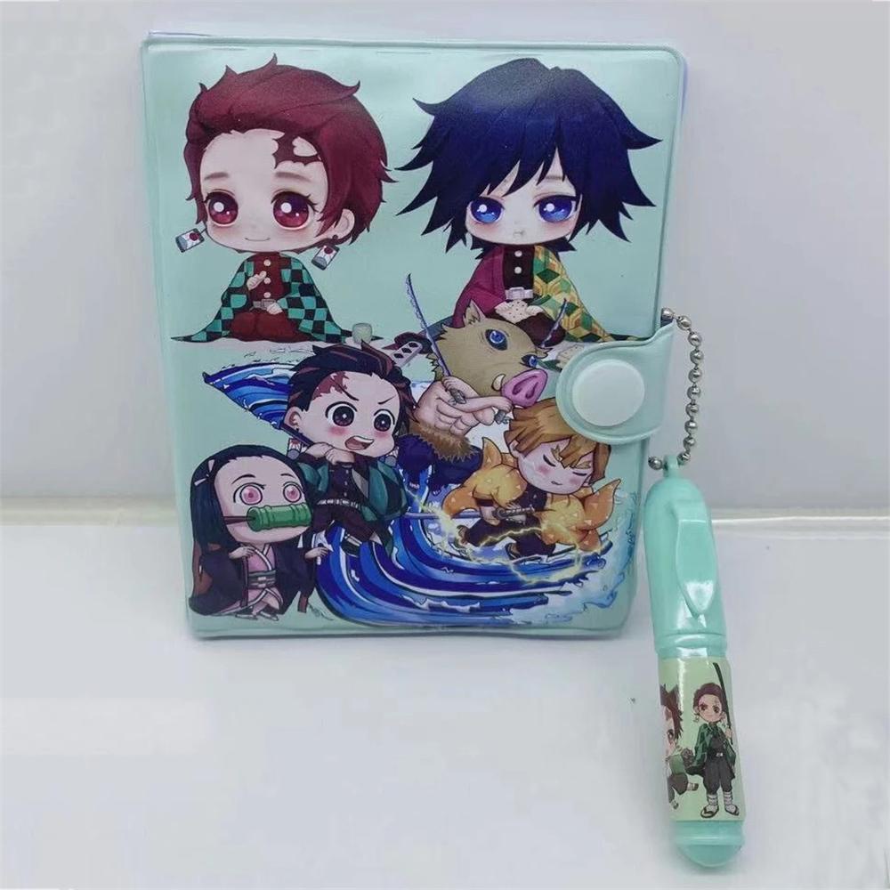 ALISOND1 Cute Demon Slayer Notebook School Kids with Pen Diary Agenda ...