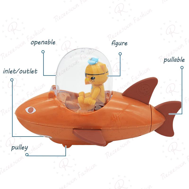 Octonauts Tiger Shark Vehicle Bath Toys Kids Baby Bathing Shower Play ...