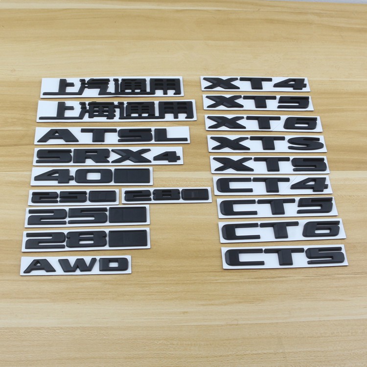 Cadillac Ct6 Ct5Ct4 Atsl Xts Xt5 โลโก้ตัวอักษรสีดํา 28T สําหรับติดรถยนต์ - sixxa2019.th - ThaiPick