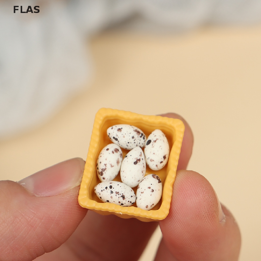 fl 1:12 Dollhouse Miniature Mini Egg with Tray Kitchen Accessories ...