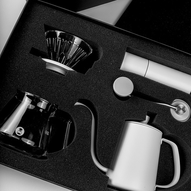 doodleshopประกัน 1 ปี ส่งฟรี Timemore C2 ชุดดริปกาแฟ สีดำ Chestnut C2 gift box set Coffee Set ...