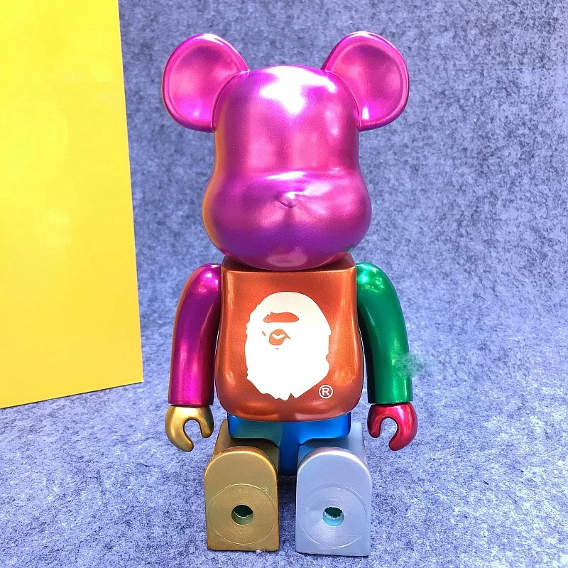 28cm Bape The 25th Anniversary X Bearbrick Fashion Action Figure ...
