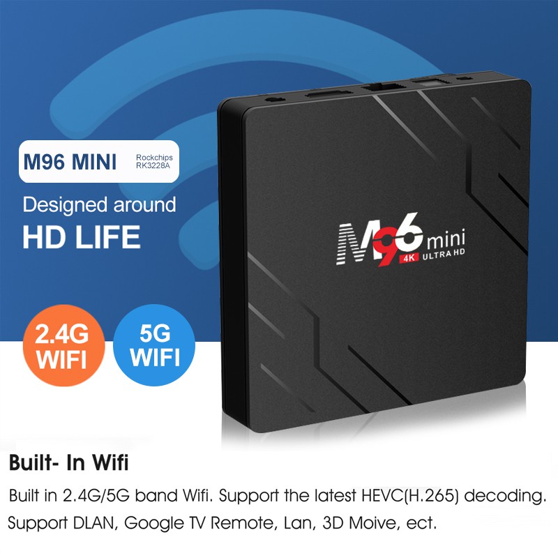 Android TV Box M96mini Android 10.0 Bluetooth 2GB Ram 16GB Rom 2.4G5G ...