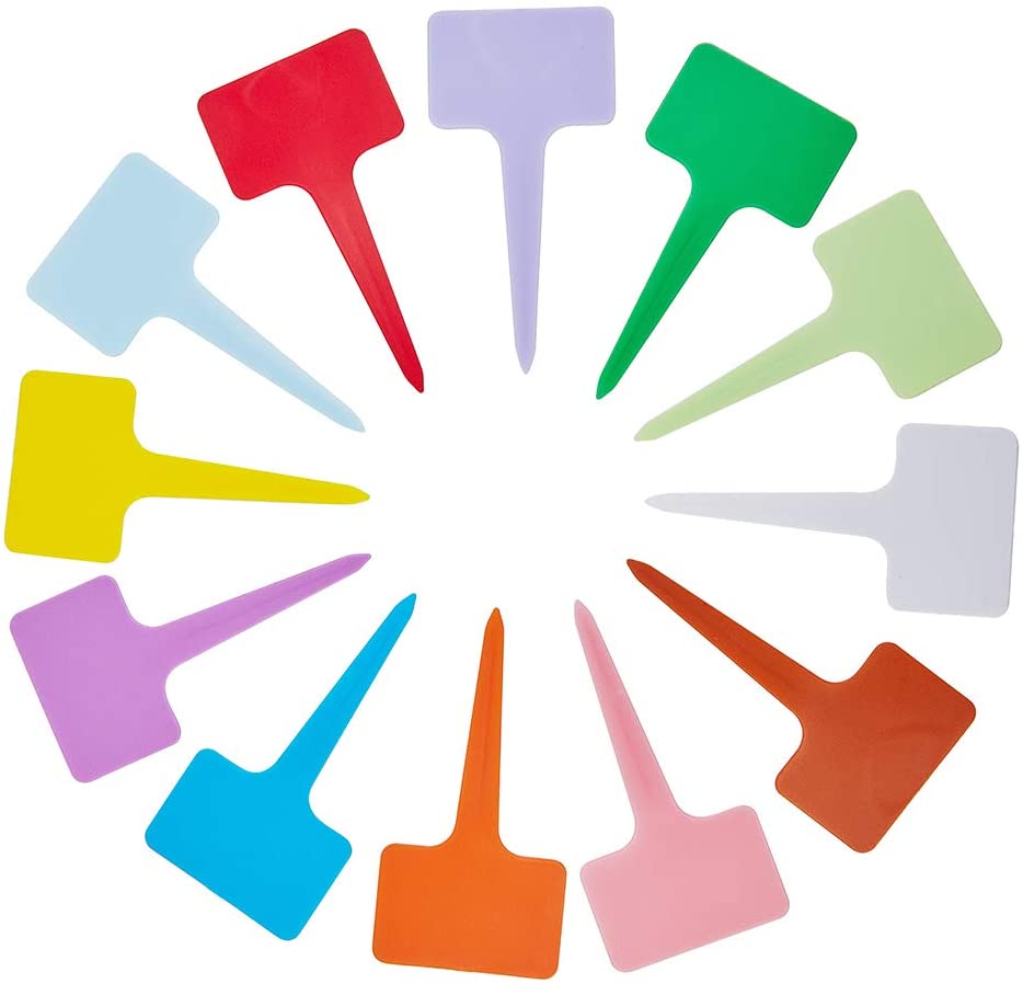 180pcs Plastic Plant Labels T-Type Plant Markers Nursery Garden Labels ...