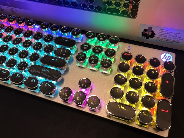 HP GK400Y MECHANICAL KEYBOARD PUNK KEYCAP BLUE SWITCHES แมคคานิคคอล ...