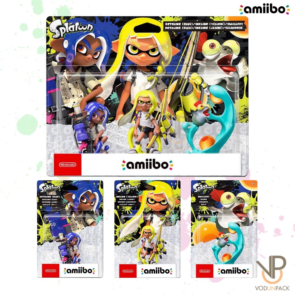 Amiibo Splatoon 3 แท้ SERIES FIGURE INKLING เซ้ม 3 ตัว หรือ แยก อมิโบ้ ...
