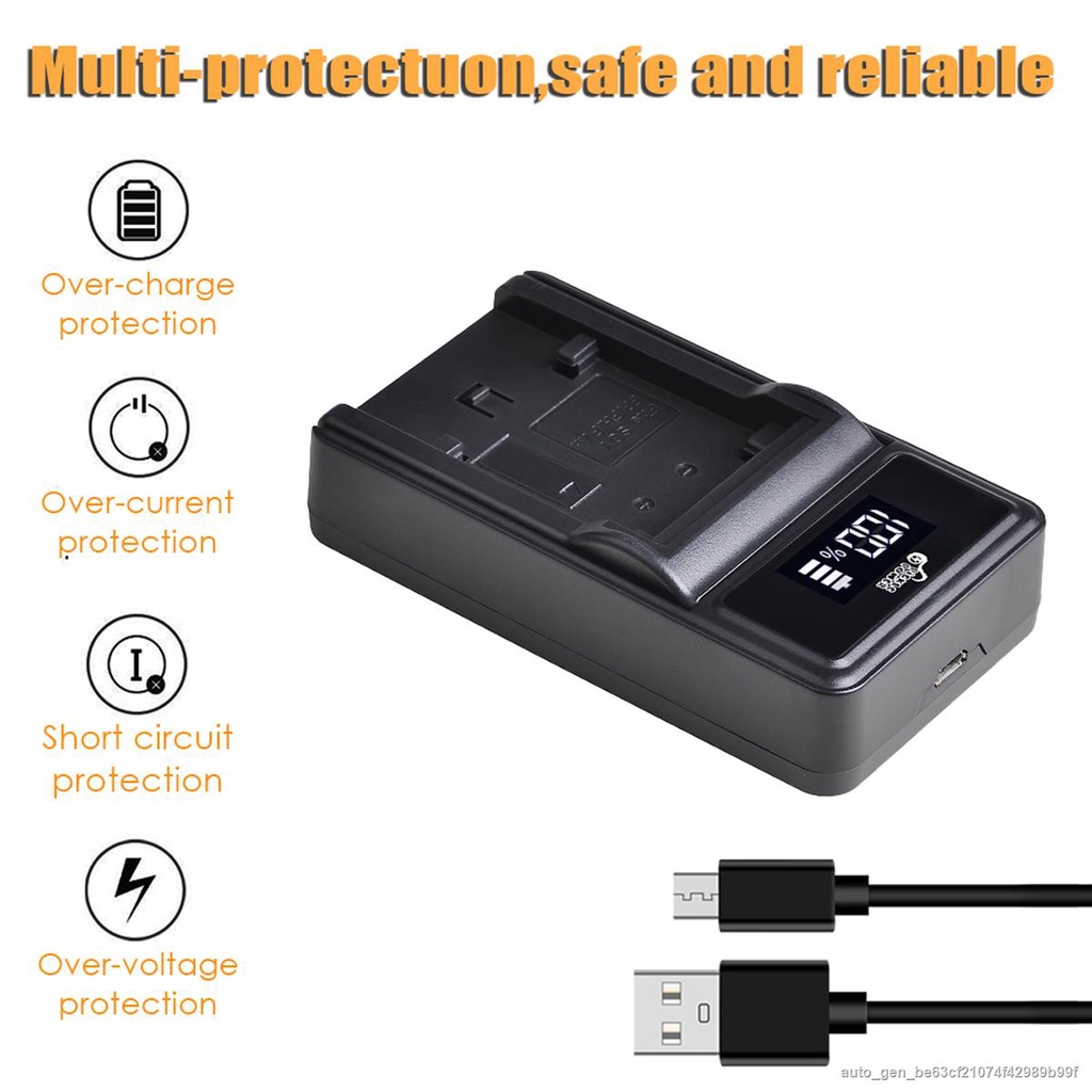 Np-fh70 Npfh70 Battery Led Usb Charger For Sony Np-fh30 Np-fh40 Np-fh60 Np-fh50 Np-fh70 Hdr-xr ...