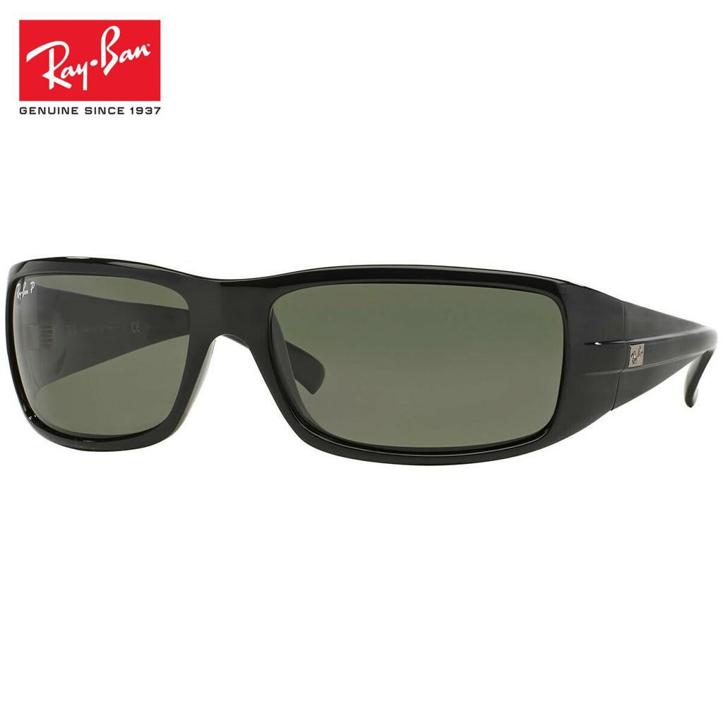 【Original】 Rays Ban Sunglasses Rb4057 601/57 61Mm Black Polarized Green ...
