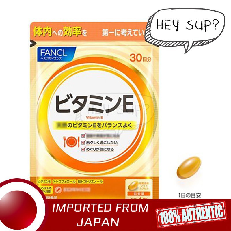 Fancl Natural Vitamin E Daily Supplement (60 capsules/30 days) | Shopee ...