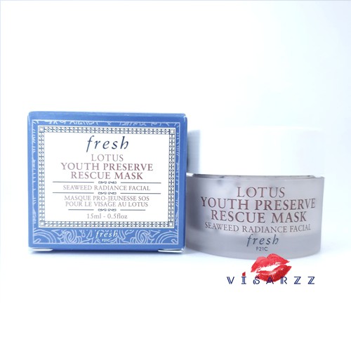 Fresh Lotus Youth Preserve Rescue Mask มาส์กฟื้นฟูผิวใสเร่งด่วนภายใน 5 ...