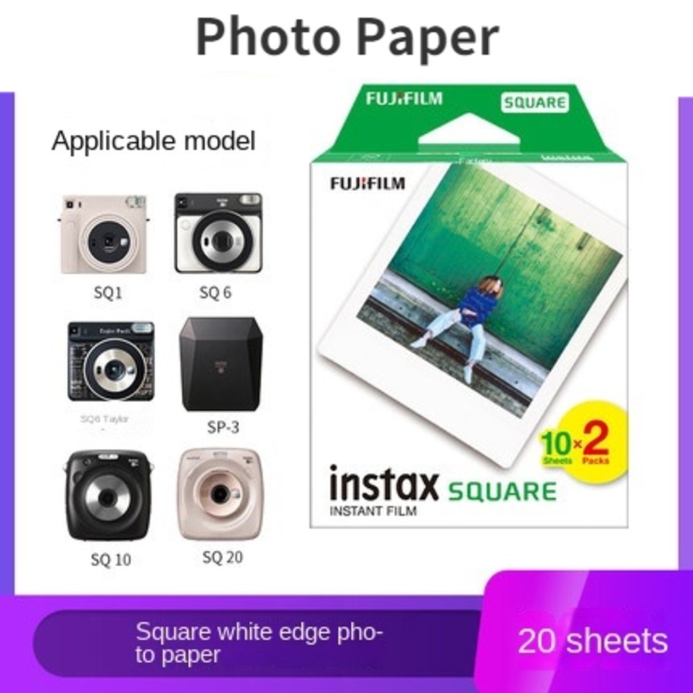 ฟิล์มกระดาษ ทรงสี่เหลี่ยม สําหรับเครื่องพิมพ์ Fujifilm SQ1 SQ6 SQ10 SQ20 SP-3 SP-3 - tleone.th ...