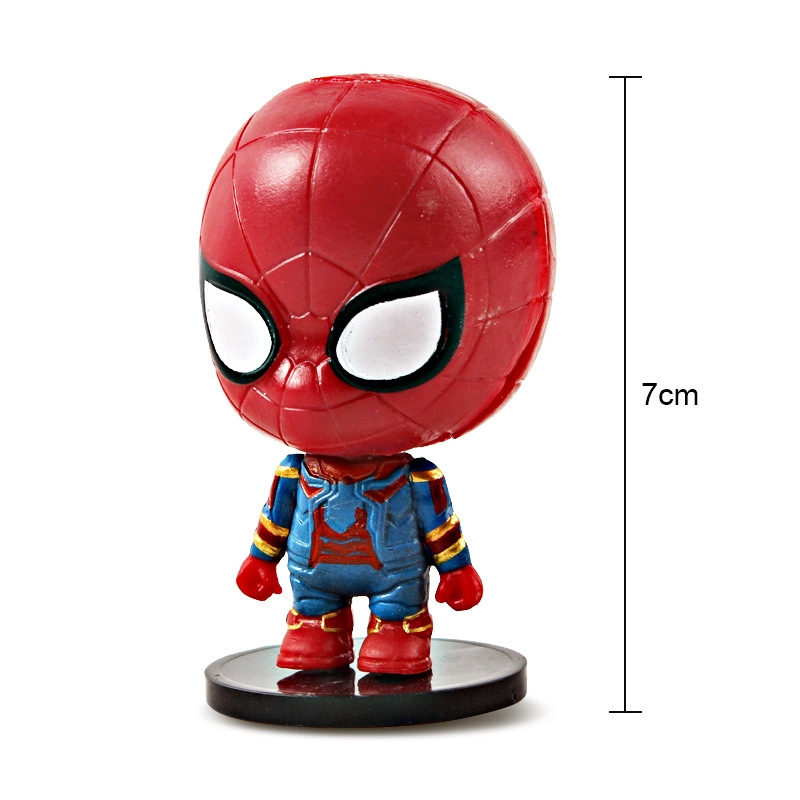 Marvel โมเดลตุ๊กตา Spiderman Q Version Marvel 3 ของเล่นสําหรับเด็ก ...