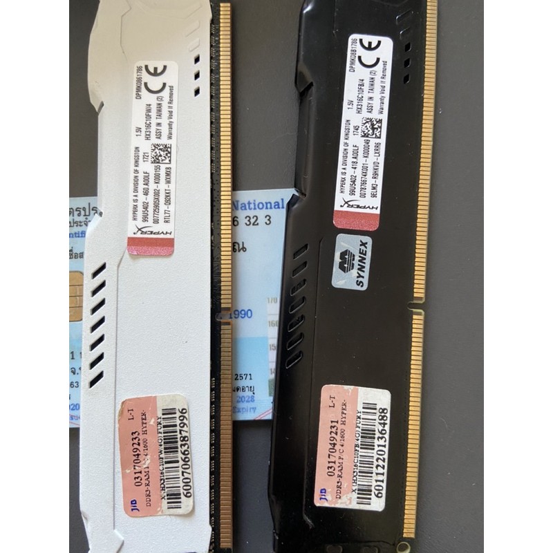 RAM PC (4GB) DDR31600 KINGSTON HyperX FURY BLUE รับประกันตลอดอายุการใช้ ...