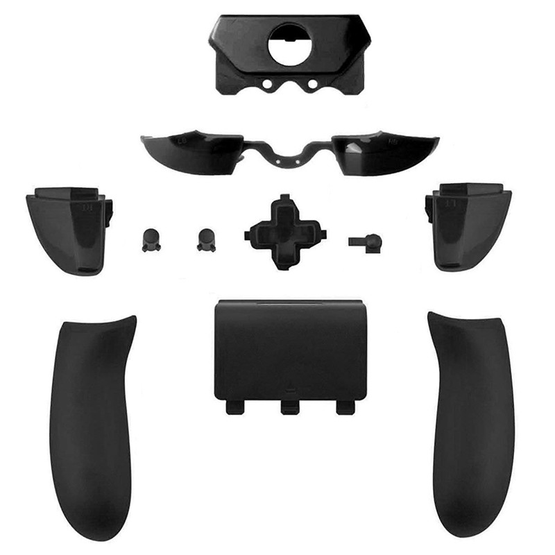 Matte Black Controller Housing Shell Full Set Faceplates Buttons ...