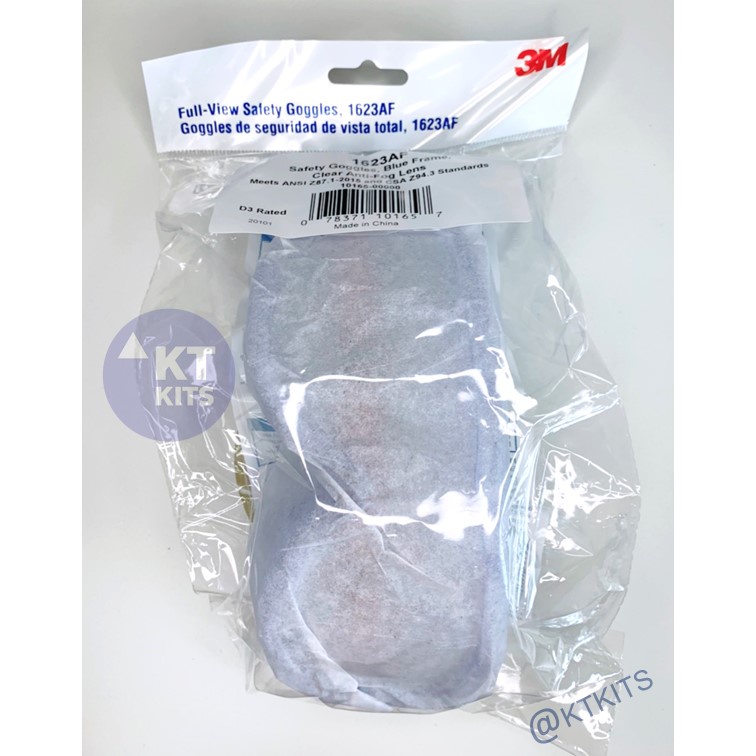 แว่นนิรภัย 3M แว่นป้องกันสารเคมี Protective Goggles ยี่ห้อ 3M รุ่น 1623 ...