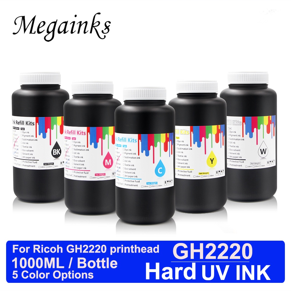 1000ML each bottle GH 2220 Hard UV ink for Ricoh GH 2220 Printhead for Ricoh Large format ...