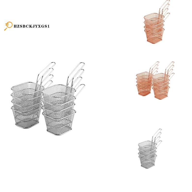Mini Fry Baskets, Mesh Wire French Fries Chip Basket Net, Food ...