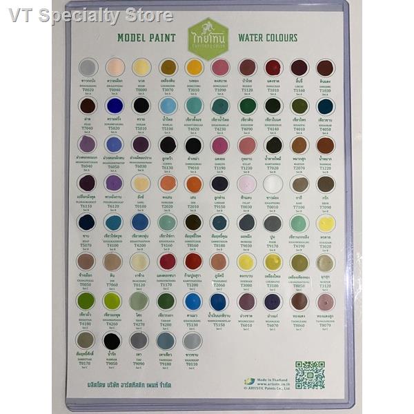 THAITONE Model Color Set B ไทยโทน สีอะคริลิคสูตรน้ำ กันดั้ม กันพลา ...