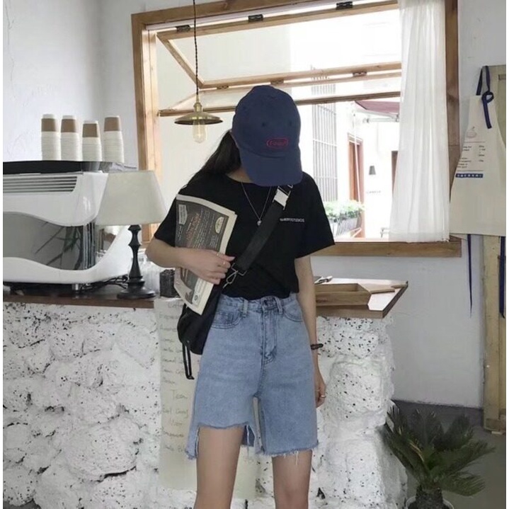 chen shop แฟชั่นกางเกงขาห้าส่วนผ้าเดนิมทรงตรงสวยเข้ารูป รุ่นใหม่ มีไซด์S-XXL พร้อมส่ง ZMSN - l3 ...