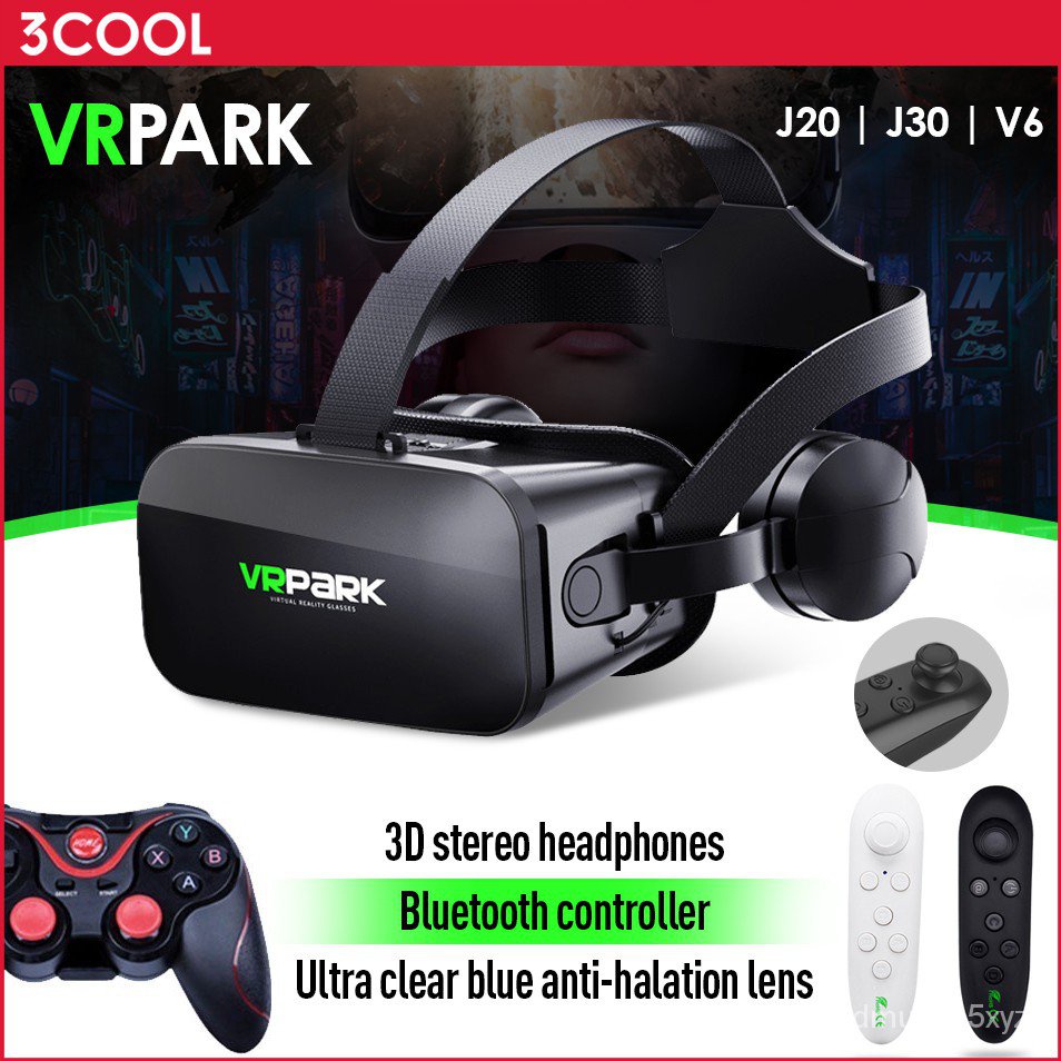 New VRPARK J20 J30 V6 VR Glasses vr headset + smart screen+ wireless ...