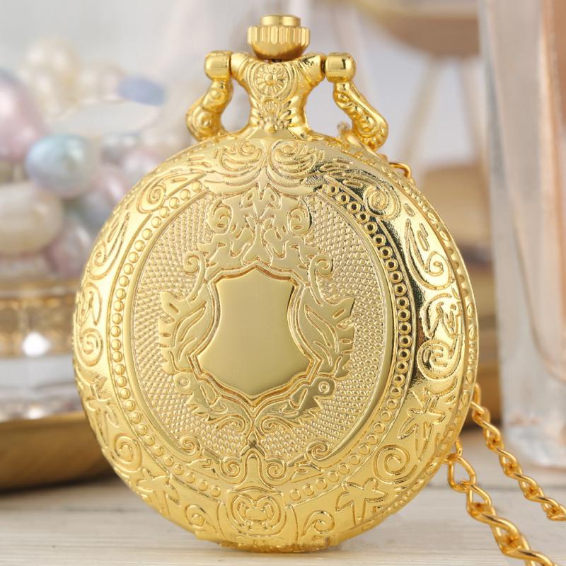 กระเป๋านาฬิกาVintage attern ocket Watch Gold Color Case Necklace endant ...