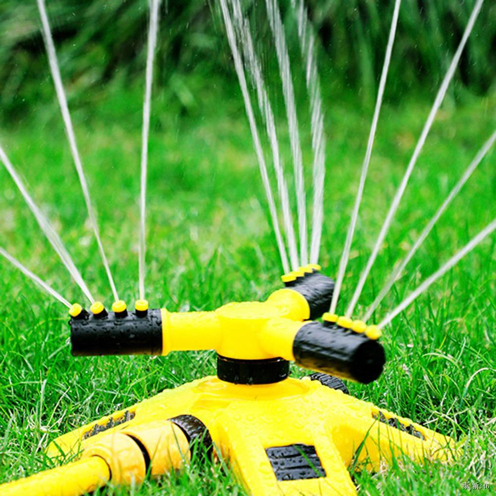 Automatic Watering Lawn Garden Sprinkler 360 Degree Round Rotary 5 ...