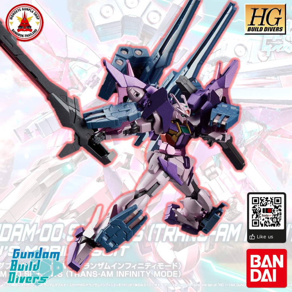 Bandai 1/144 HGBD GUNDAM 00 SKY HWS (TRANS-AM INFINITY MODE) กันพลา กันดั้ม ดับเบิ้ลโอ สกาย ทราน ...