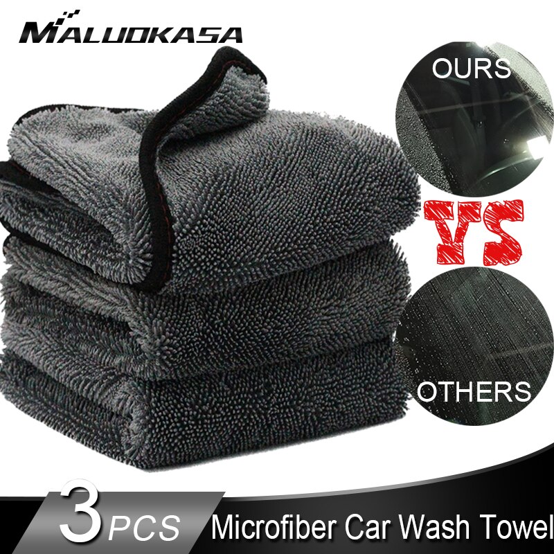 Car Wash 1200GSM Car Detailing Microfiber Towel Car Cleaning Drying ...