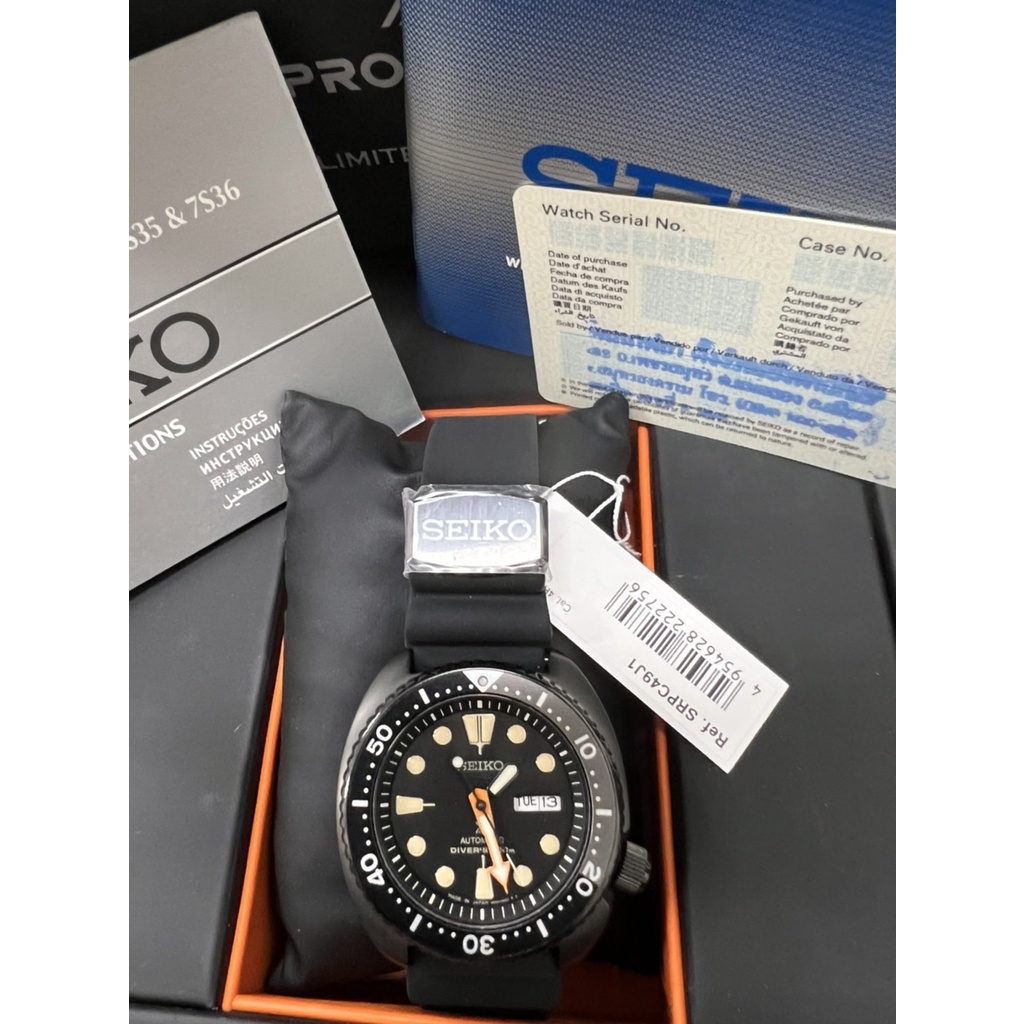 SEIKO PROSPEX TURTLES Black Series SRPC49 SRPC49J เต่าดำ limited รุ่น ...