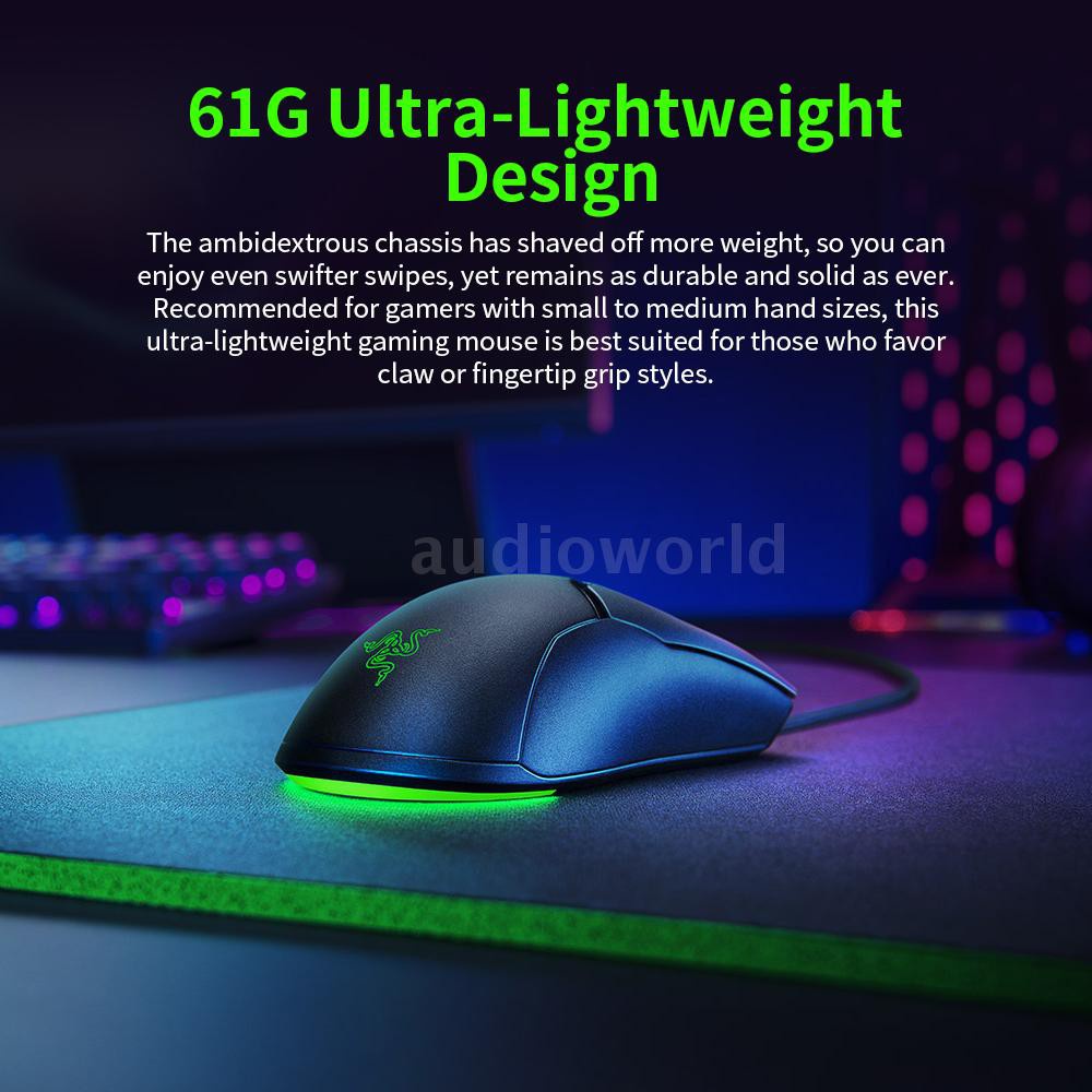 diy♀ ☁ Razer Viper Mini 61g Lightweight Wired Mouse 8500DPI PAW3359 ...
