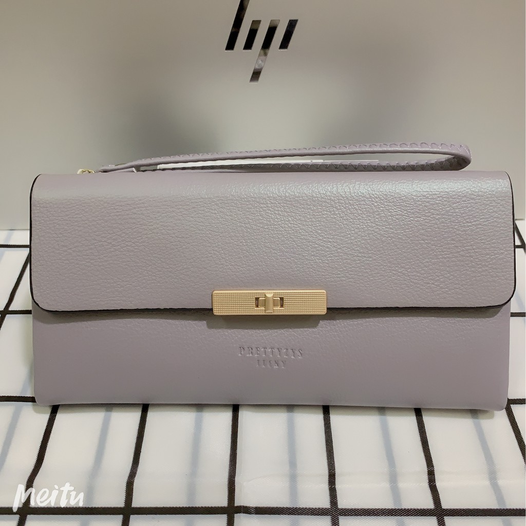 1423กระเป๋าสตางค์ใบยาว Prettyzysพร้อมส่ง กระเป๋าตังค์ผู้หญิง กระเป๋าซิปรอบ กระเป๋าคล้องมือ ...