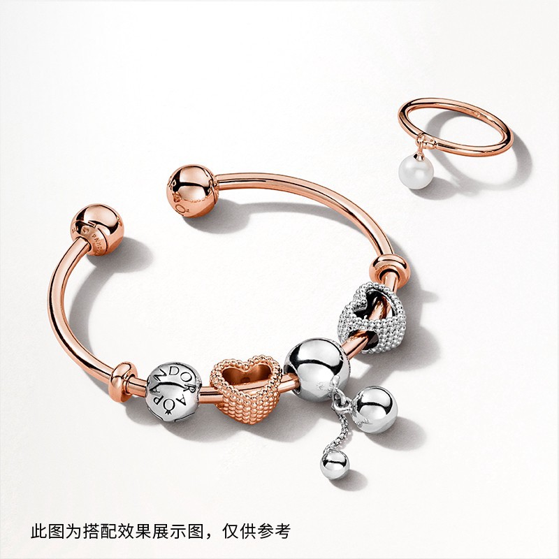 PANDORA CHARMS PANDORA แหวนแพนดอร่าประดับมุกสไตล์โมเดิร์นสําหรับผู้หญิง ...