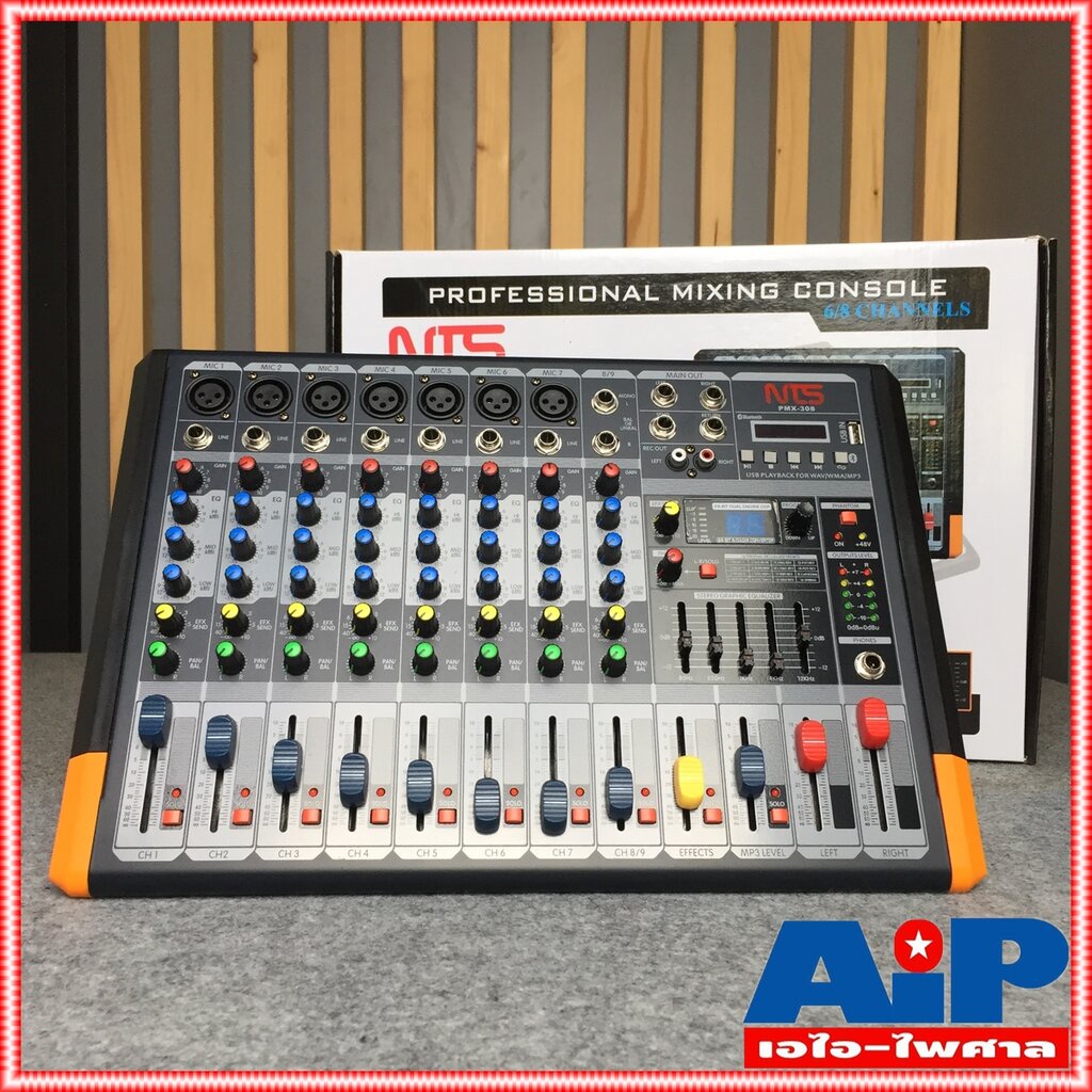 NTS PMX308 POWERMIXER PMX 308 เพาเวอร์มิกเซอร์ บลูทูธ power mixer มิกเซอร์มีแอมป์ PMX-308 ...