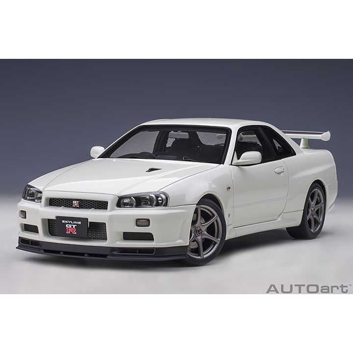 AUTOart NISSAN SKYLINE GT-R R34 V-SPEC II WHITE PEARL | Shopee Thailand