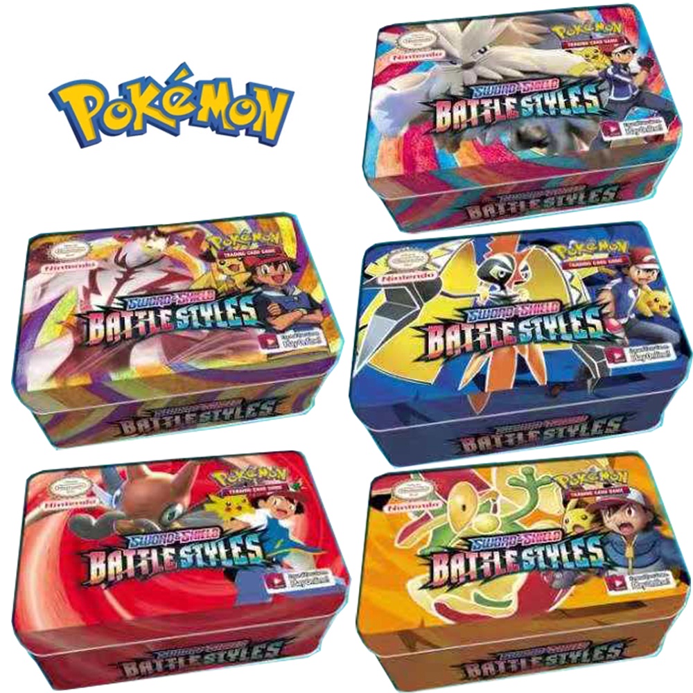 การ์ดเกมAnime 42cs/set Cards okemon Iron Metal Box TAKARA TOMY Toys ...