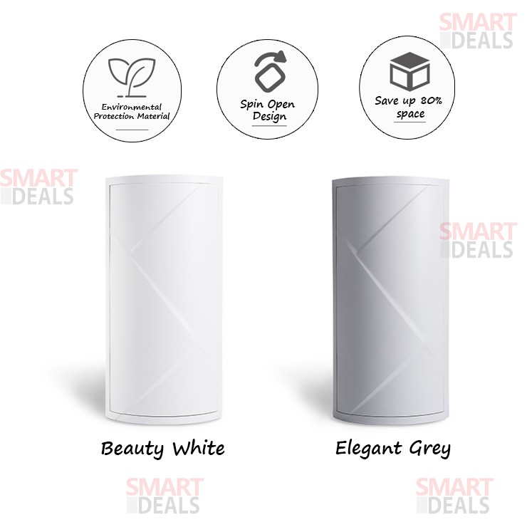 360 Degree Rotating 3 Layers Corner Rack 360 Bathroom Kitchen Shelf ...