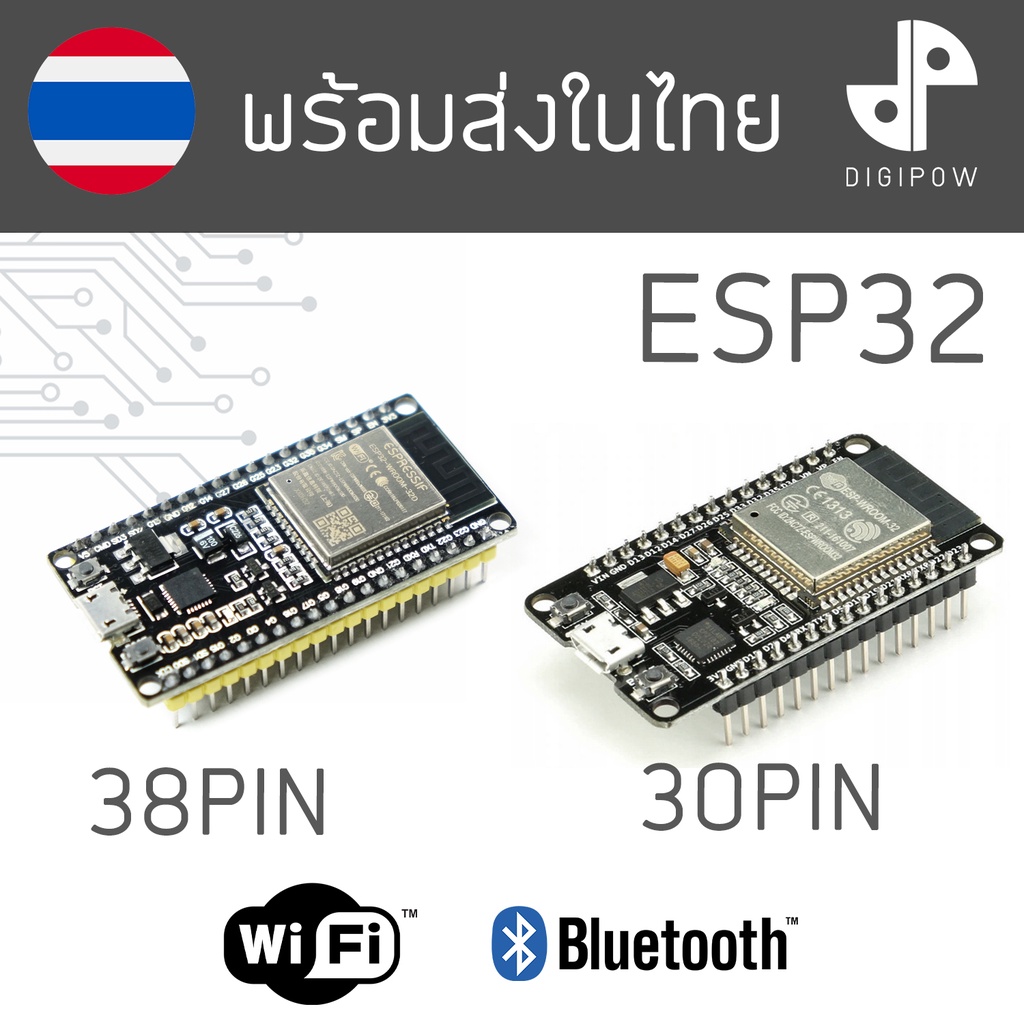 ESP32 Node32 ESP-32 DEVKIT Wifi Bluetooth Arduino Development Board Ultra-Low Power 30Pin 38Pin ...