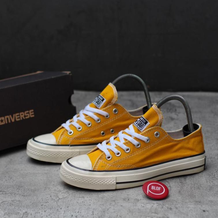 Converse Classic Low Yellow à¸£à¸­à¸‡à¹€à¸—à¹‰à¸²à¸œà¹‰à¸²à¹ƒà¸šà¸¥à¹ à ...