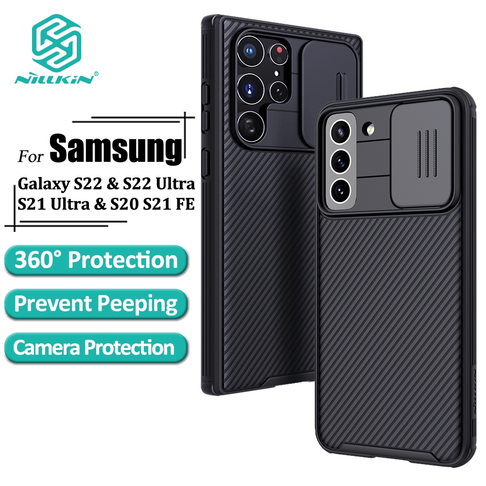Nillkin CamShield เคส Samsung S22 Ultra S22 S21 Plus S21 FE S20 FE S20 Ultra S21 S20 Plus เคส ...
