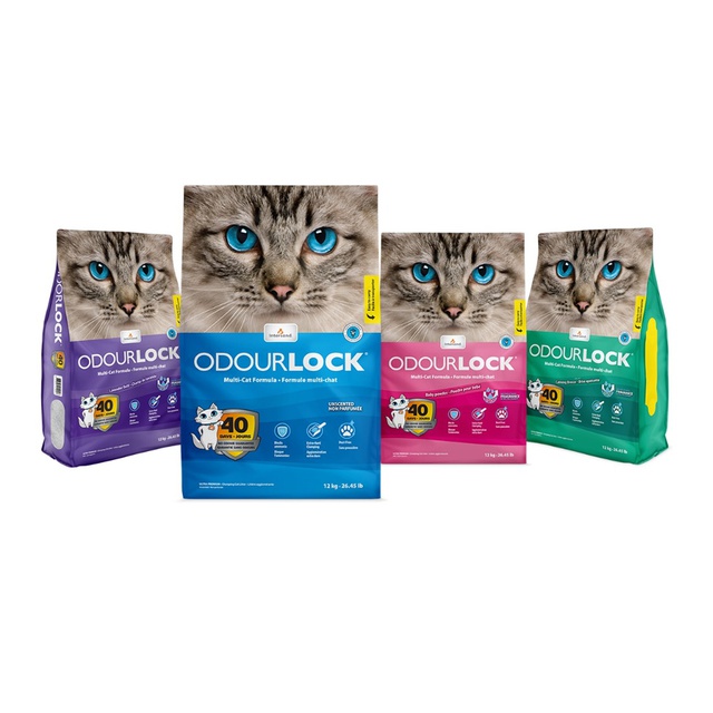 Odour Lock ทรายแมว ไร้ฝุ่น เกรดอัลตร้าพรีเมี่ยม ดูดซับดีเยี่ยม ขนาด 12 ...