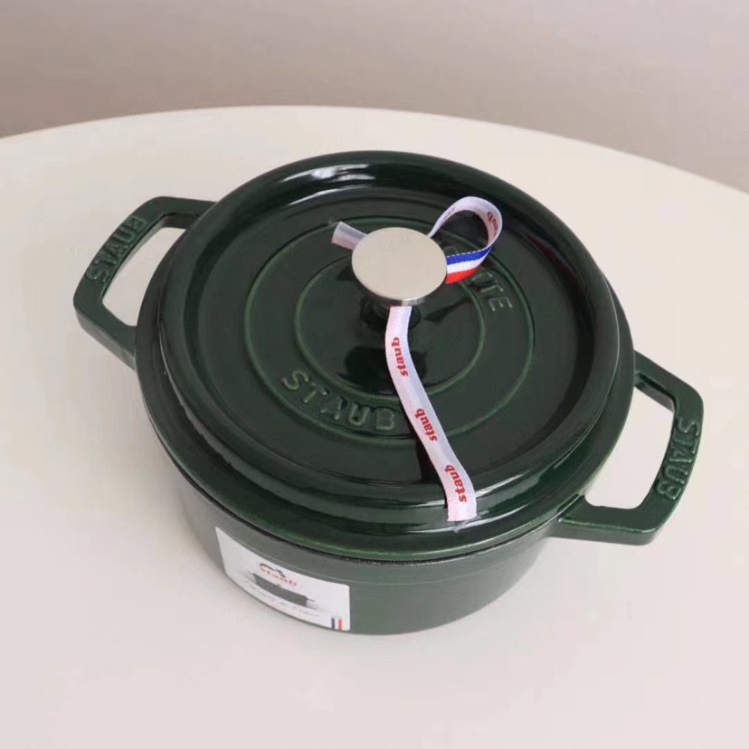 Staub 22cm Enamel Cast Iron Pot Home Kitchen Multifunctional Soup ...