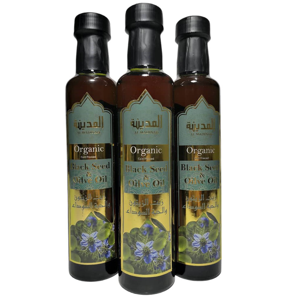 Al Madinah Organic Black Seed Oil & Olive Oil / Sauda Habbatus Oil ...