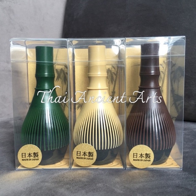 แถมฟรีuji organic แปรงชงชา พลาสติก เรซิ่น ฉะเซน ฉะเซ็น แปรงตีชา chasen ...