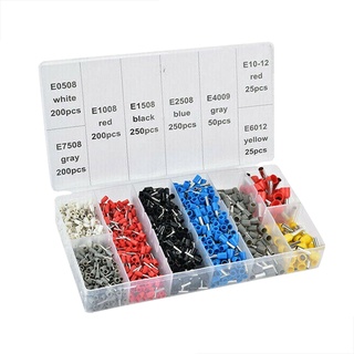1200pcs/Pack E0508 E7508 E1008 E1508 E2508 Insulated Ferrules Terminal ...