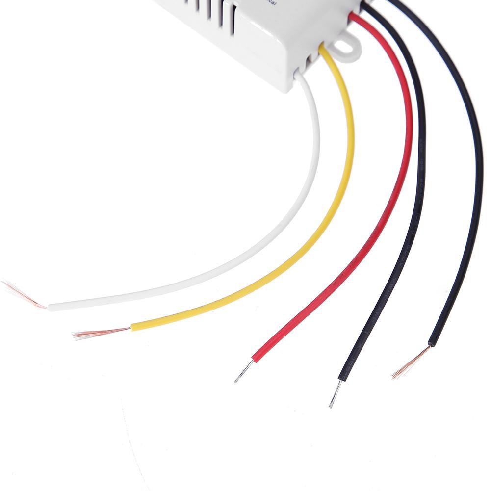 New 2 Relay ON/OFF 220V Smart Digital Wall Lamp Wireless Remote Control ...