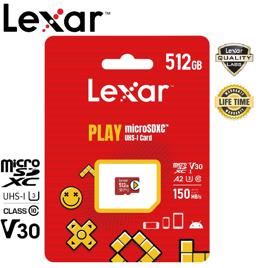 Lexar Play 512GB Micro SDXC 1000x (150MB/s) | Shopee Thailand
