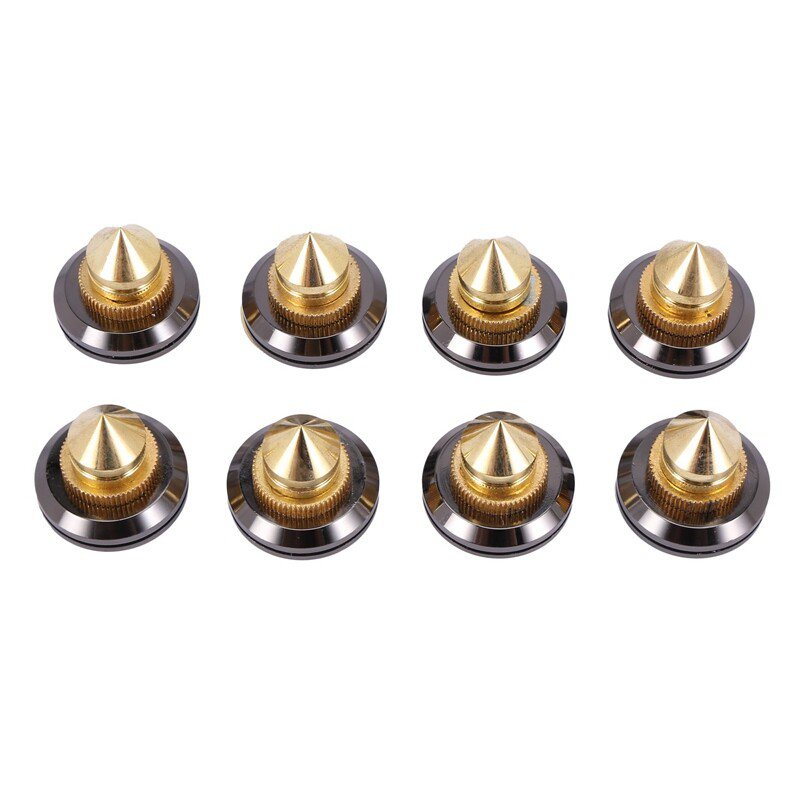 16 Set Golden-Plated Speaker Spikes Speaker Stands CD Audio Subwoofer ...