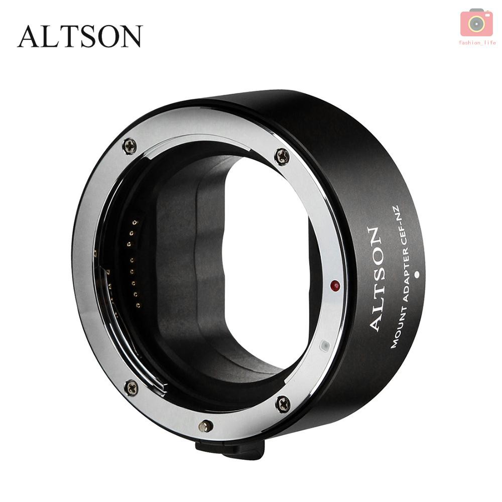 ALTSON CEF-NZ Lens Mount Adapter Ring High Speed Auto Focus Built-in IS ...