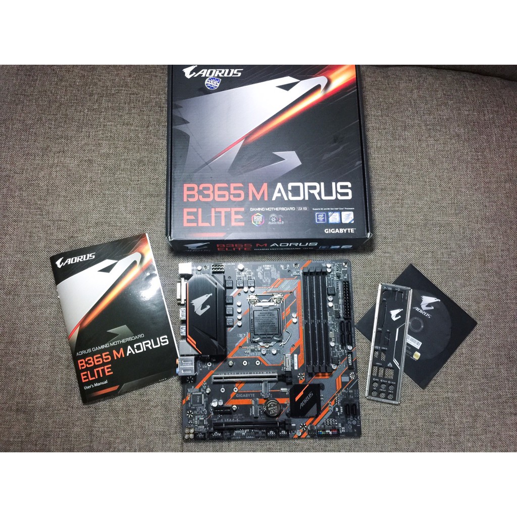(ประกัน3ปี) GIGABYTE B365 M AORUS ELITE MAINBOARD (เมนบอร์ด) 1151 ...